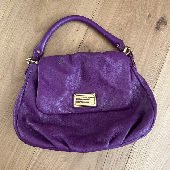 Marc Jacobs | Bags | Marc Jacobs Purple Leather Bag | Poshmark